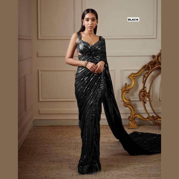 Buy Latest Designer Sequence Sarees Online Sydney