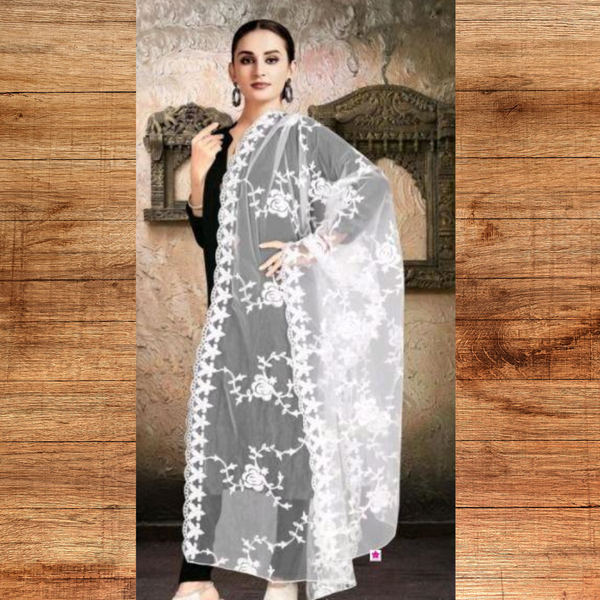 Buy Latest Heavy Thread Embroidered Dupatta Online Sydney